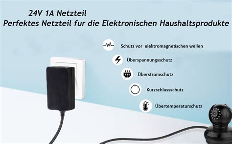 24V Netzteil, Switching Adapter 100-240v 50-60hz, Steckernetzteil 24v ...