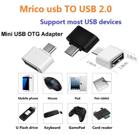 Micro USB OTG Data Cable Adapter Cell Phone Type C Adapters Android Type C Male To Micro USB