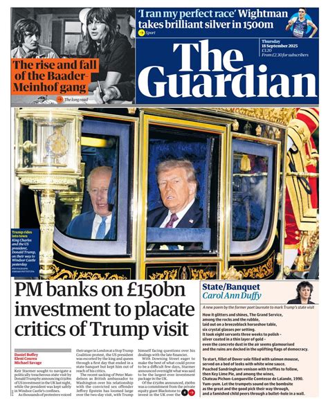 The Guardian Newspaper Thursday 18 September 2025 Back Issue
