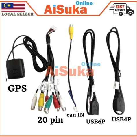 Android Player Connection Socket Rca Cable Usb Slot Gps Reverse