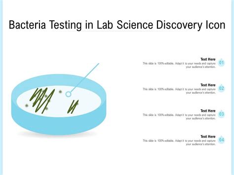Bacteria Testing In Lab Science Discovery Icon Presentation Graphics Presentation PowerPoint
