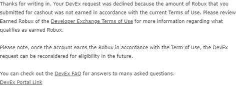 My Devex Request Got Declined For A Confusing Reason Platform Usage Support Developer Forum