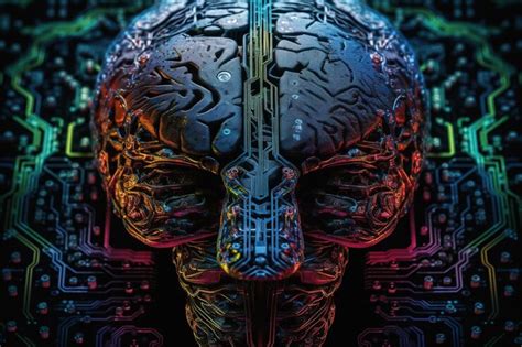 인공 지능 미래 기술 동향 개념 네트워크 구조 배경 기계 학습 데이터 배경 빅 데이터이진수 기술 및 과학 생성 Ai 프리미엄 사진