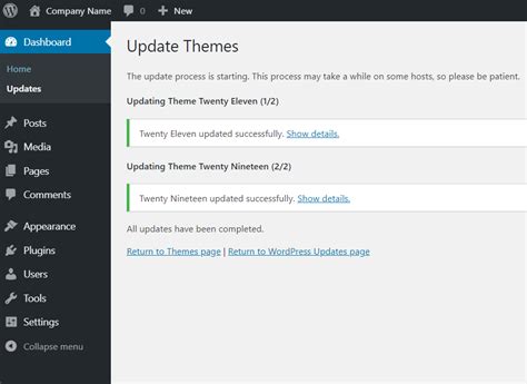 How To Update A Wordpress Theme Inmotion Hosting Support Center