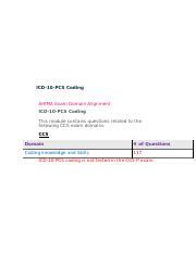 Understanding ICD PCS Coding Exam Domains And Code Structure Course Hero