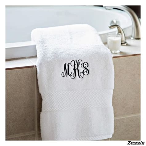 Personalized Vine Monogram Luxury Bath Towel Bath Towels Luxury Bath