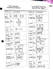 HW Lewis Structures 2 Pdf J Ll WKS Chem Honors Determ Ining Lewis Structu Res NAME Period
