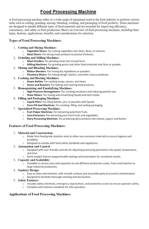 Food Processing Machine At ₹ 650000 फूड प्रोसेसिंग प्लांट In New