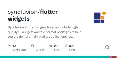 Github Syncfusionflutter Widgets Syncfusion Flutter Widgets Libraries Include High Quality