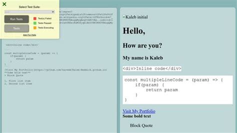 I Need Help With The Markdown Previewer Javascript The Freecodecamp
