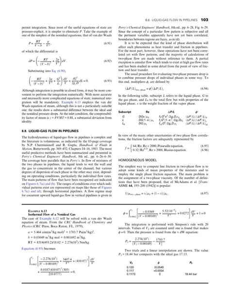 Two Phase Flow Pressure Drop Calculation James R Couper W Roy Penney James R Fair