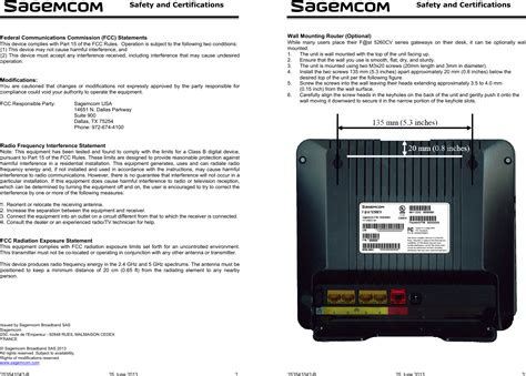 SAGEMCOM BROANDS FAST CV Fast CV Home Router User Manual