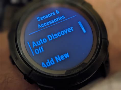 bug fēnix 7x pro solar asks to add sensors with auto discover off