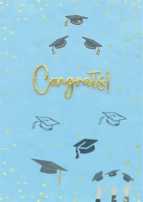 전통 졸업 모자 무료 졸업 카드 Invitanku