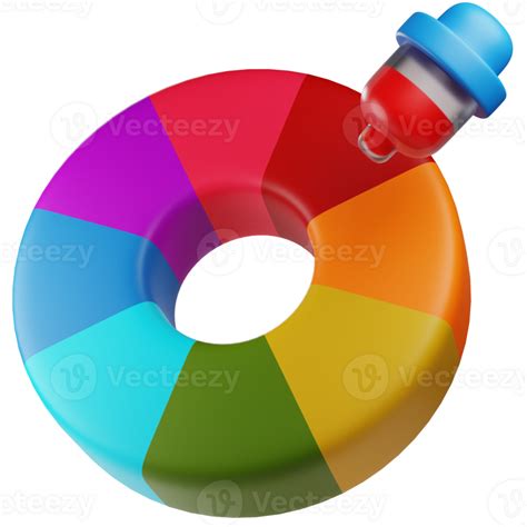 Color Wheel And Picker Graphic Design 3d Icon Illustration 3d Design Style 3d Rendering