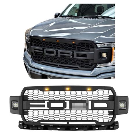 Ford F150 Grill 2018 2019 2020 Raptor Style Upper Hood Wildwell Motor