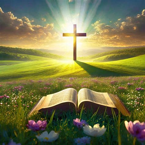 Download Ai Generated Bible Meadow Royalty Free Stock Illustration