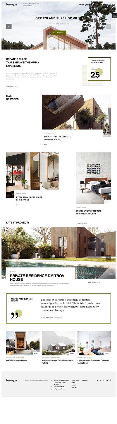 Architecture Responsive Designs Themes Templates And Downloadable