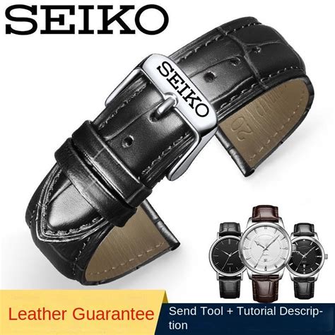 Original Seiko Leather Watch Strap Band 18mm 20mm 22mm Shopee Malaysia