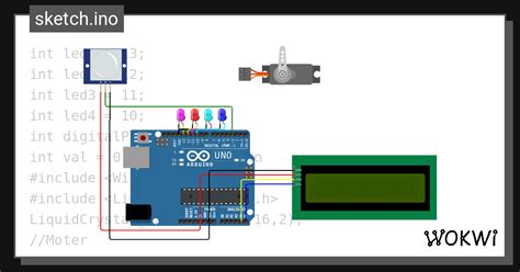 อุปกรณฺแสดงชื่อและไฟกระพริบ Wokwi Esp32 Stm32 Arduino Simulator