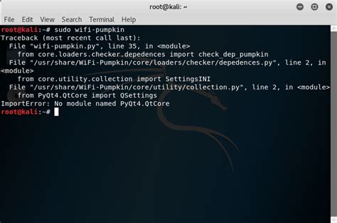 No Module Named Pyqt4qtcore · Issue 391 · P0cl4bswifi Pumpkin
