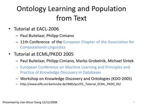 ppt ontology learning and population from text powerpoint