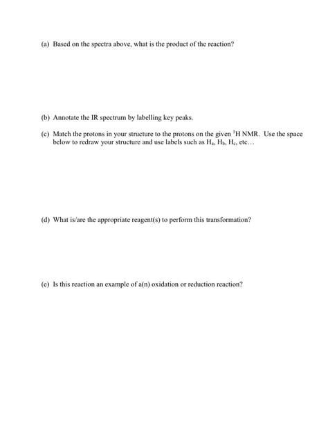 Solved 5 Consider The Reaction Shown Below Use Your