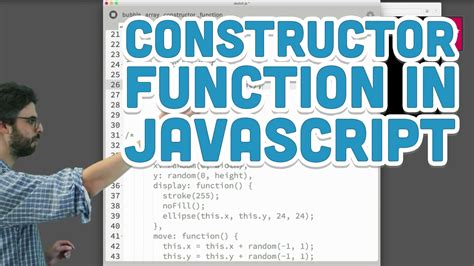 74 The Constructor Function In Javascript P5js Tutorial Youtube