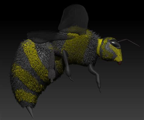 Artstation Bee 3d Model Resources
