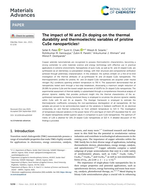 Pdf The Impact Of Ni And Zn Doping On The Thermal Durability And