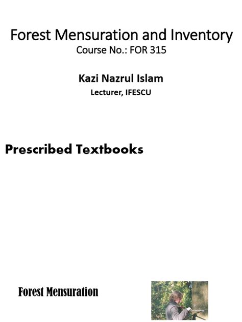 Forest Mensuration Pdf