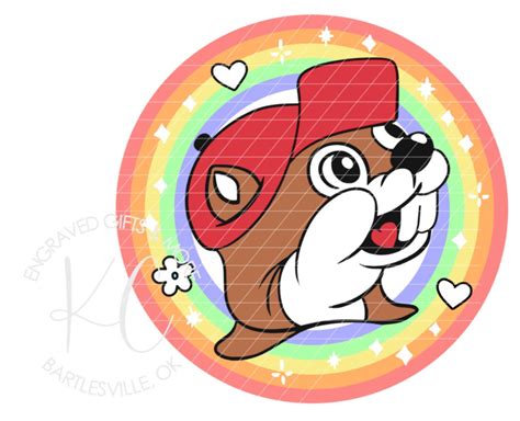 Buc Ees Rainbow Svg File Etsy