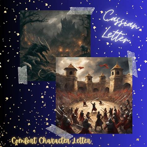 Cassian Character Letter Etsy