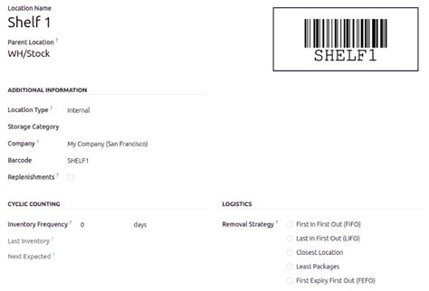 Locations — Odoo Master Documentation