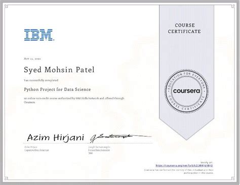 Mohsin Syed On Linkedin Datascience Python Ibm Coursera