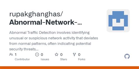 Github Rupakghanghasabnormal Network Traffic Detection Abnormal