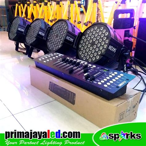 Paket Set Led Par Rgbw Dmx Prima Jaya Led