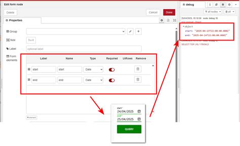 Form Node Mistake On Output Of Two Date Fields Dashboard Node Red Forum