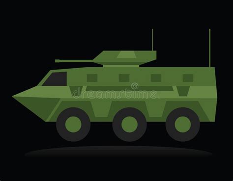Apc Vehicle Armoured Personnel Carrier Stock Illustration