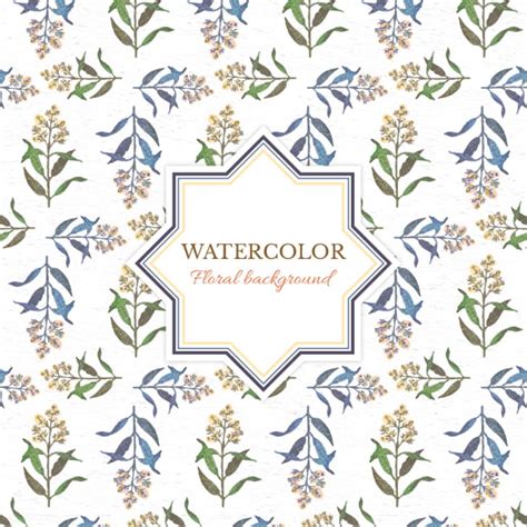 프레임 수채화 꽃 배경 Ai Eps Uidownload