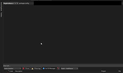 Ide Visual Studio 2022 Suddenly Stopped Showing Source File Contents
