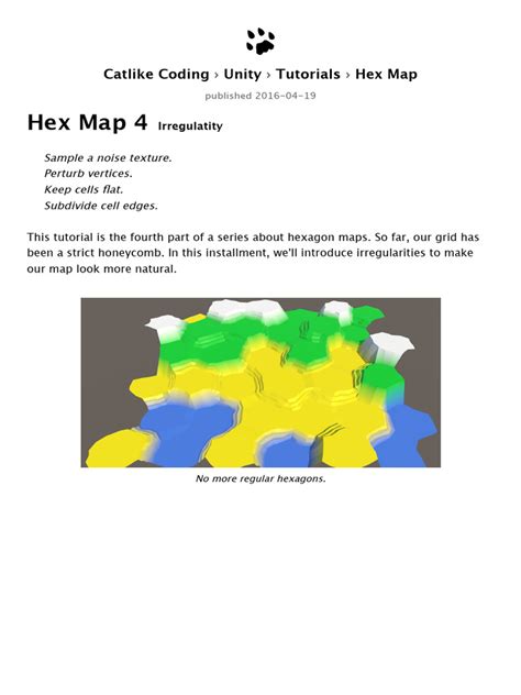 hex map 4 pdf texture mapping shader