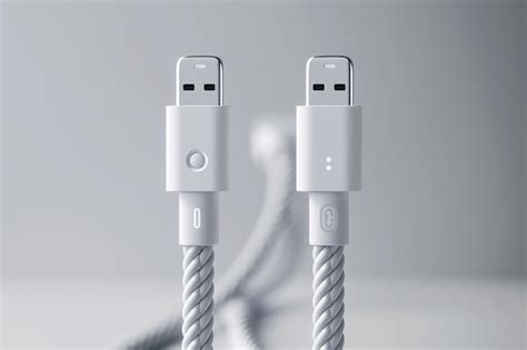 Two White Earbuds Are Connected To Each Other Premium Ai Generated Image