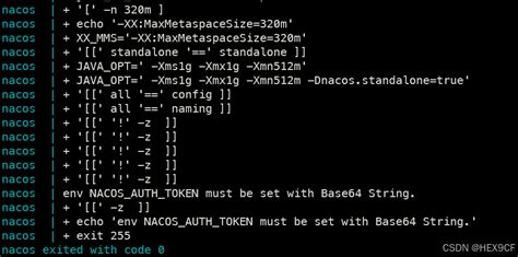 【nacos】env nacos auth token must be set with base64 string