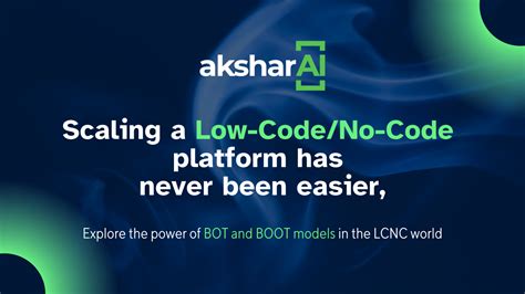 Exploring Bot And Boot Models For Lcnc Platforms Strategic Growth In