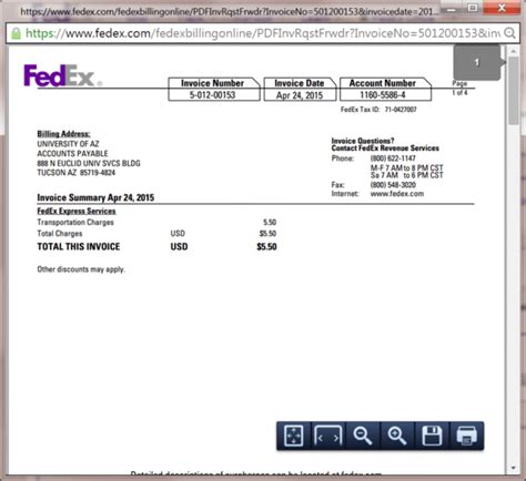 FedEx Invoice Spreadsheet Templates For Busines Fedex Invoices Sample Fedex Customs Invoice