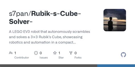 Github S7panrubik S Cube Solver Solving Rubiks Cubes With Ev3