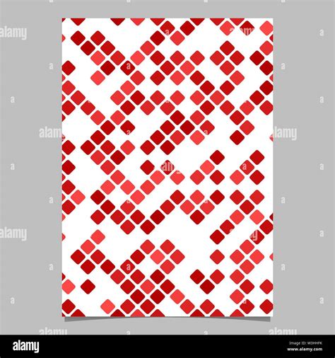 Red Abstract Diagonal Rounded Square Pattern Page Background Stock Vector Image Art Alamy