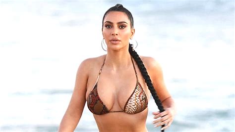 Kim Kardashians Sexy Silver Swimsuit Custom Maybach Photos Hollywood Life