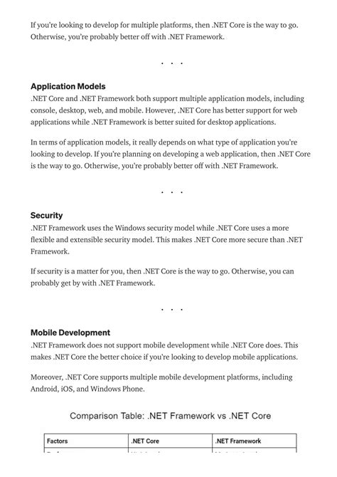PPT A Comprehensive Guide To NET Core Vs NET Framework PowerPoint Presentation ID